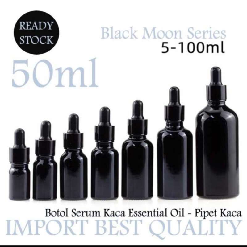 Jual Botol Serum 100ml Botol Dropper Tetes Obat Pipet Kaca Hitam Skin ...