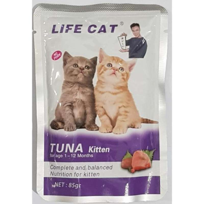 Promo Life Cat Kitten Tuna Makanan Kucing Sachet Basah [85 g] Diskon 5% ...