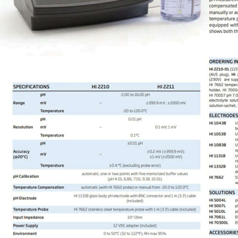 Promo Hanna Instruments Hi-2211 Bench Top Ph & Mv Meter Diskon 23% Di ...