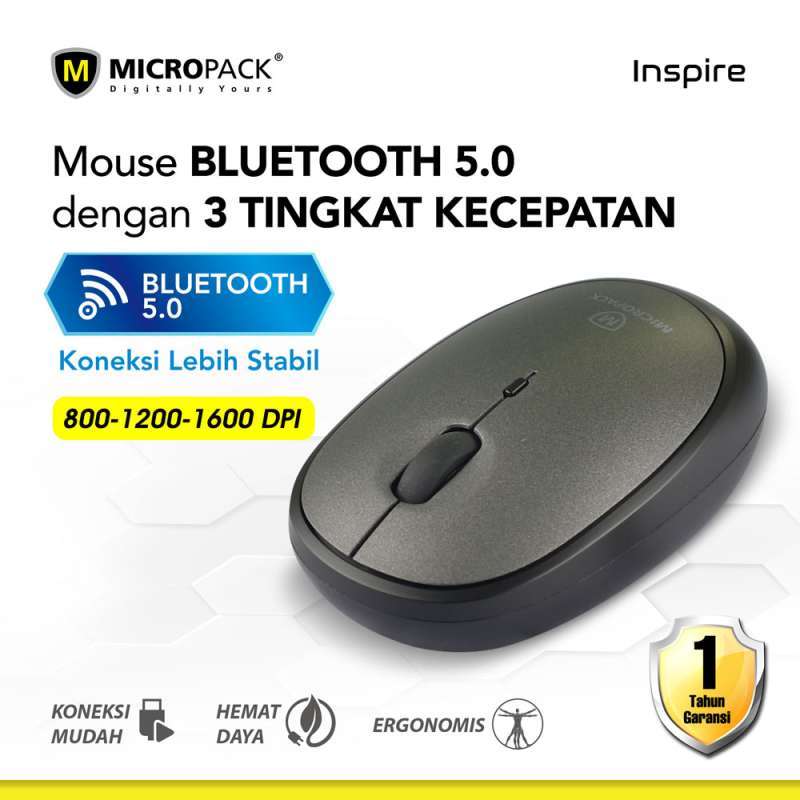 Jual Micropack Inspire Bluetooth Wireless Mouse + Adjustable Dpi (mp-707b) Di Seller Micropack ...