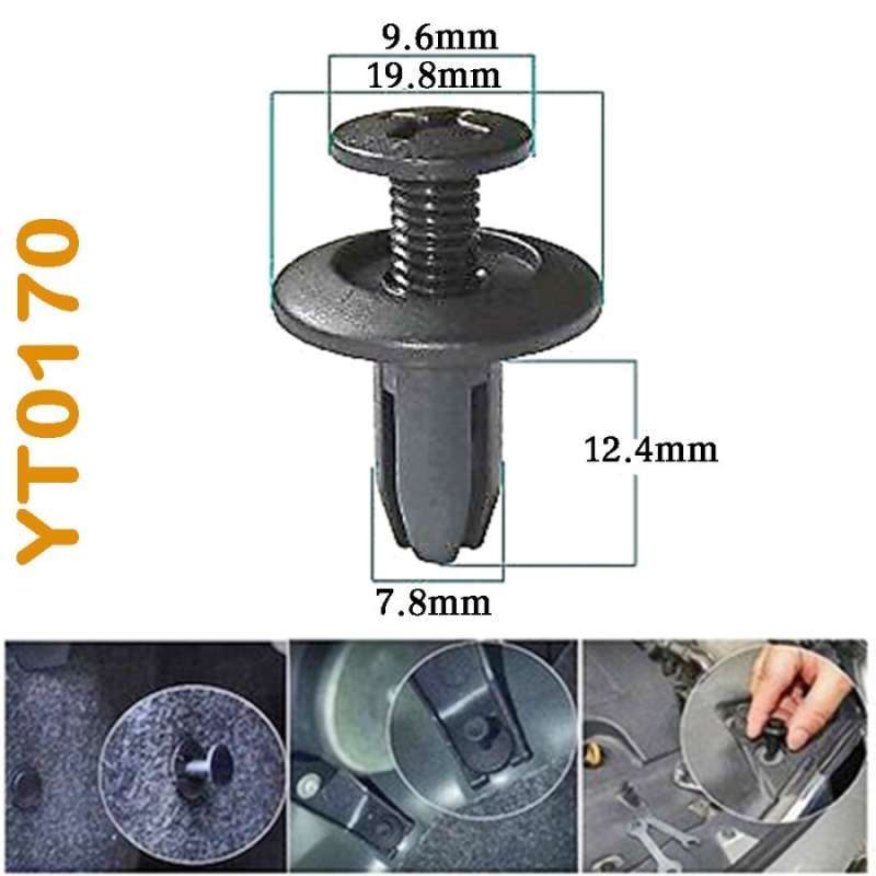 Jual Klip Rivet Kancing Spakbor Fender Liner Bumper Honda Toyota ...