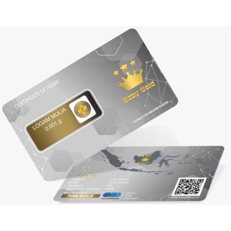 Jual Baby Gold Reguler Series 0.001 Gram Kemasan Laminating Termurah ... Jual Baby Gold Reguler Series 0.001 Gram Kemasan Laminating Termurah ...