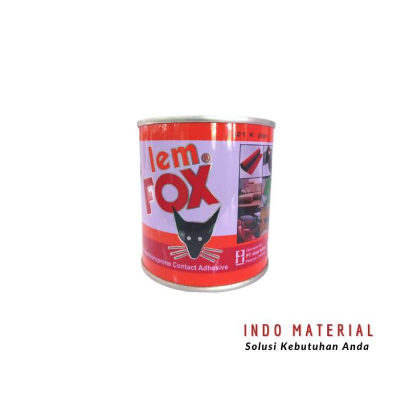 Jual Lem Fox Kuning Kaleng Merah 185 gr | Lem Lantai Vinyl dan Karpet ...