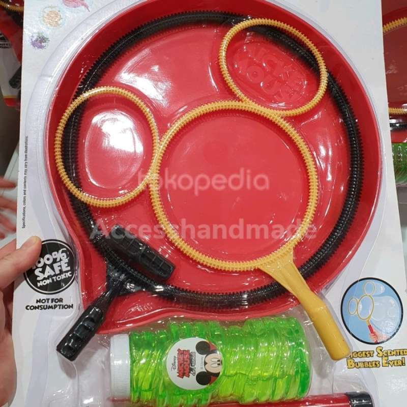 Promo Mickey Mouse JUMBO bubble Triple bubbles wand Froobles 100% NON ...