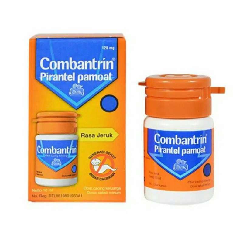 Jual COMBANTRIN SYRUP CAIR 10 ML OBAT CACING ANAK RASA JERUK & DEWASA ...