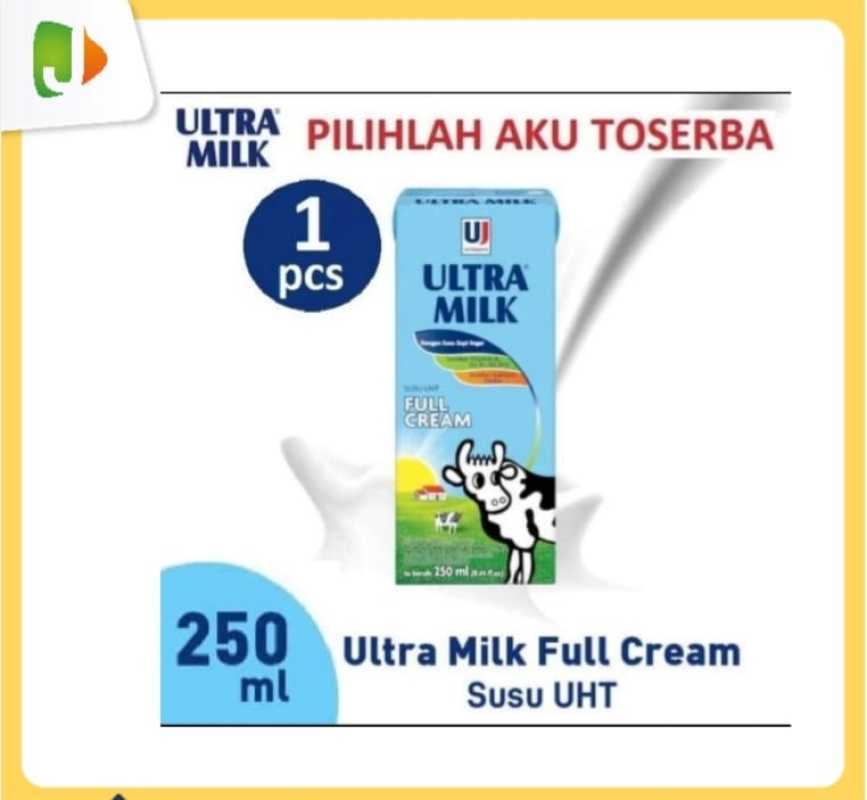 Jual Ultra Milk Susu UHT Full Cream 250ml di Seller Juragan Sembako Official Store - JURAGAN ...