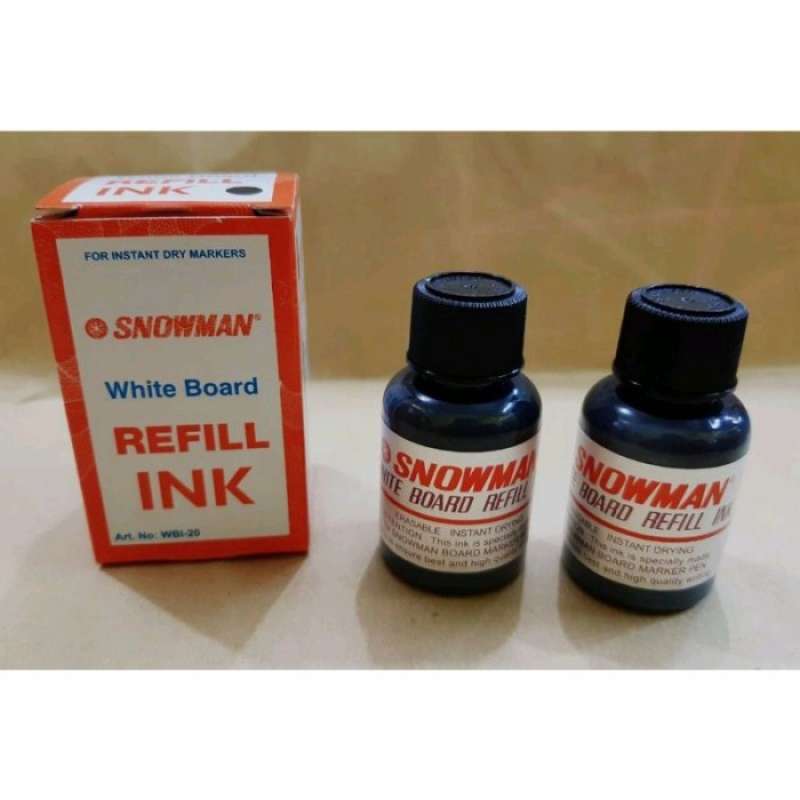 Promo Isi Ulang Spidol Non Permanen Snowman White Board Refill Ink ...