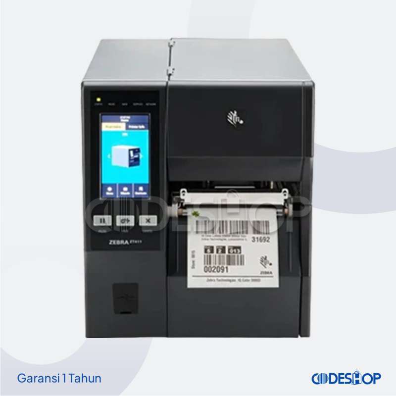 Jual Printer Barcode Zebra Zt411 Cetak Label Thermal Semicoated 203 Dpi ...