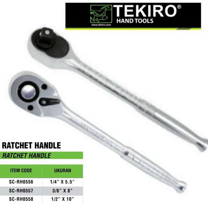 Promo Tekiro Ratchet Handle / Gagang Rachet Besi 1/4 - 3/8 - 1/2 Diskon ...