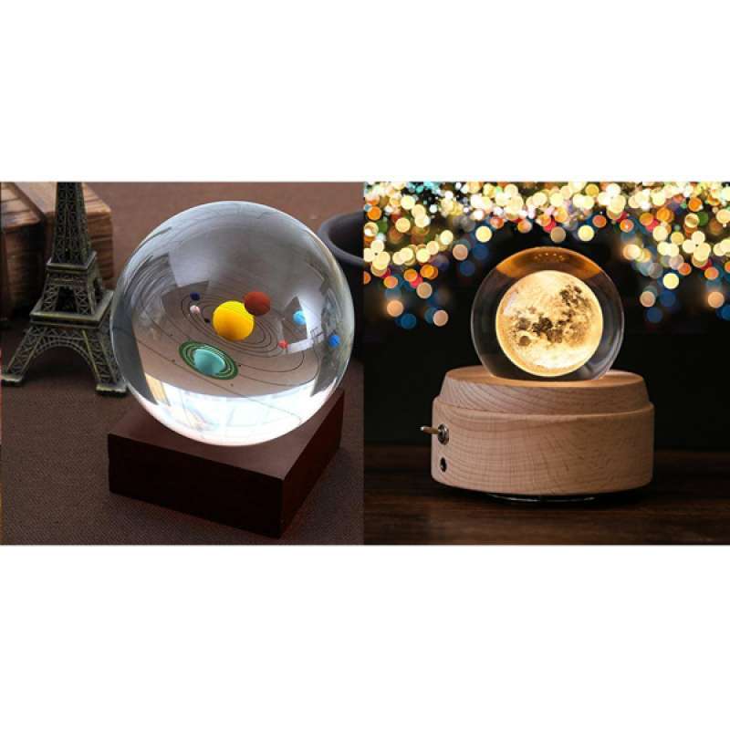 Promo Solar System & Moon Crystal Ball Astronomical Science Model for ...