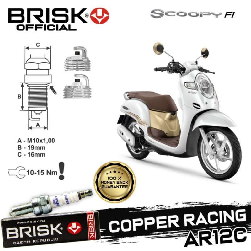 Jual Busi Brisk Copper Racing Tipe Ar12c Honda Scoopy Fi Di Seller Tdr ...