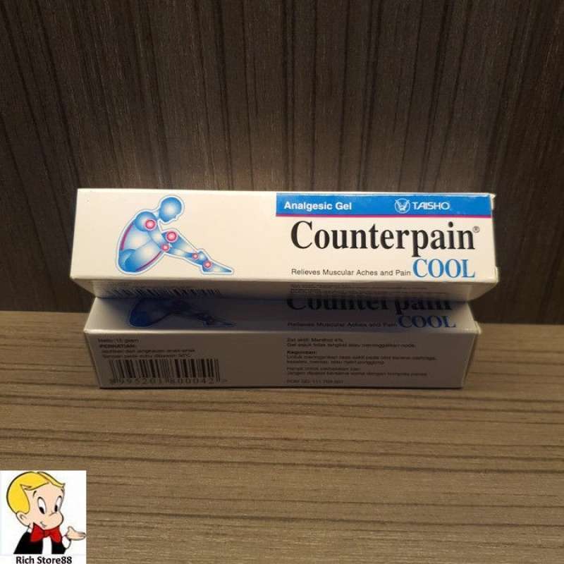 Jual Counterpain Cool Analgesic Gel Releive Muscular Aches & Pain 15 Gr ...
