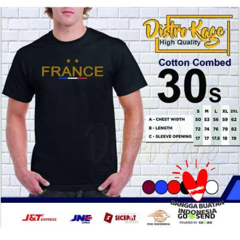 Jual Baju Kaos Pria Fifa Word Cup Piala Dunia Qatar 2022 FRANCE Francis ...