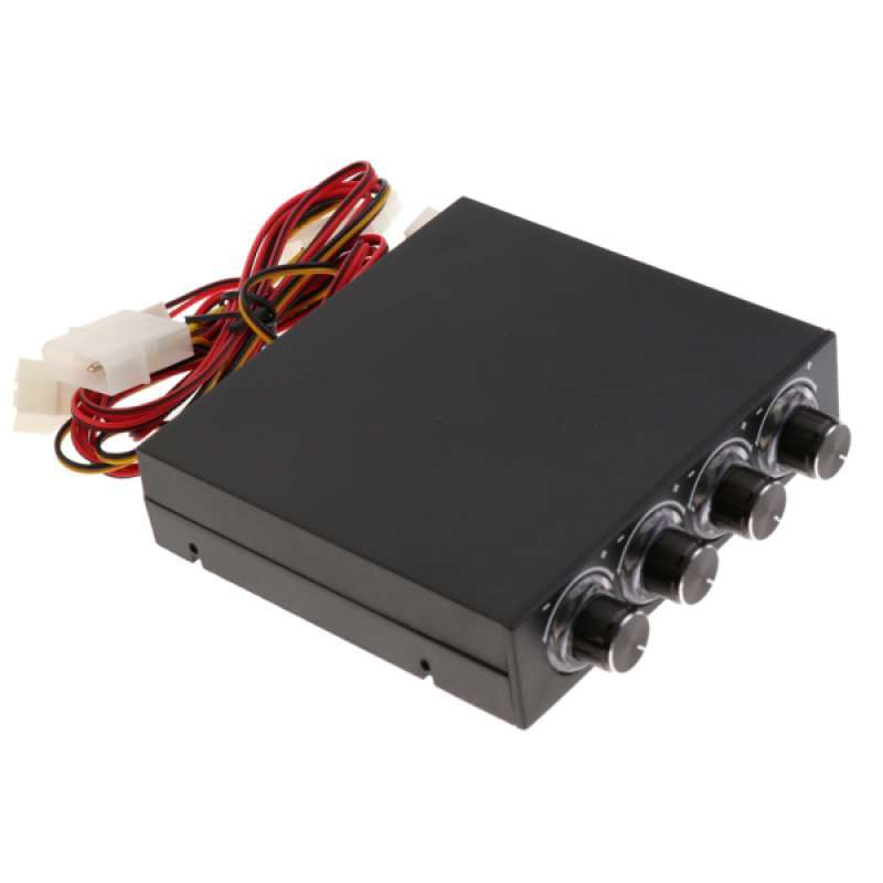 Promo Fan Speed Controller Led Cooling Control PC CPU 4 Channel Front ...