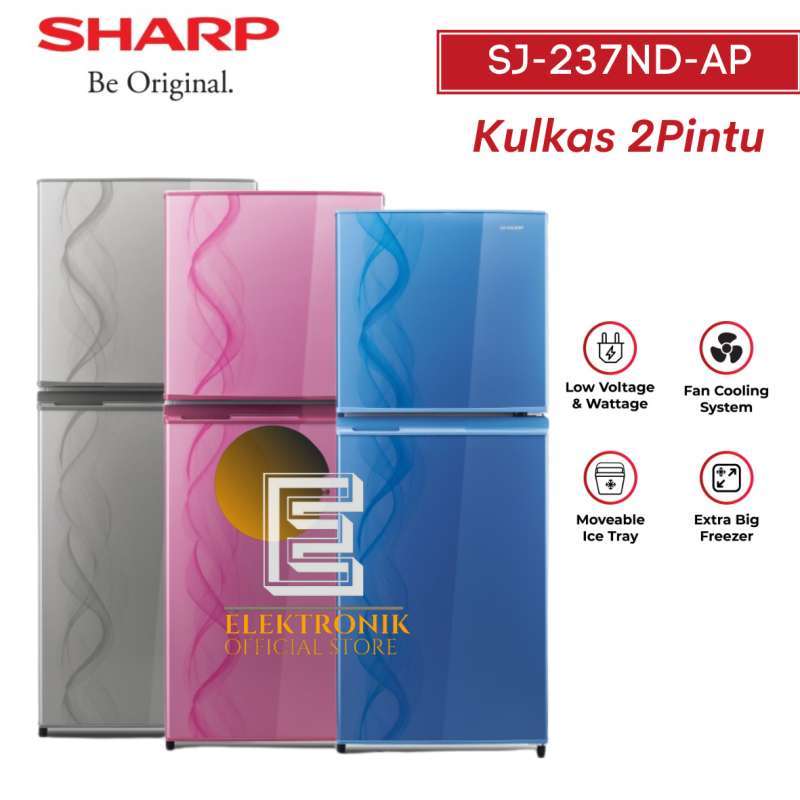 Jual SHARP KULKAS 2 PINTU SJ-237ND-AP-AB di Seller Svarna Dipa - Kota ...