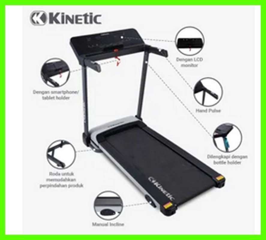 Jual kinetic treadmill motorized 12p MOTORIZED TREADMILL 12P LED ...