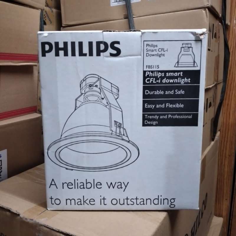 Promo Philips Kap Downlight 5 Inch Fbs 115 Fbs 115 E27 Putih Diskon 23% ...