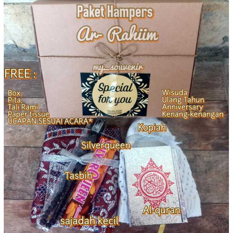 Jual Hampers AR RAHIIM kado hadiah gift box muslim souvenir tahlil ...