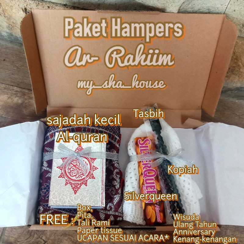 Jual Hampers AR RAHIIM kado hadiah gift box muslim souvenir tahlil ...