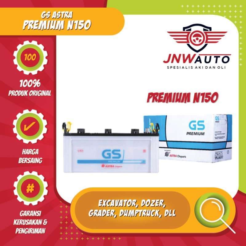Jual Aki Mobil / Battery Gs Astra Type Gs Premium N150 12V 150Ah di Seller otomspare55 - Kota ...