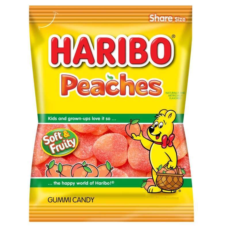 Jual Haribo Peaches Jelly Fruit Candy Peach 80g - Permen Jely Rasa Buah ...