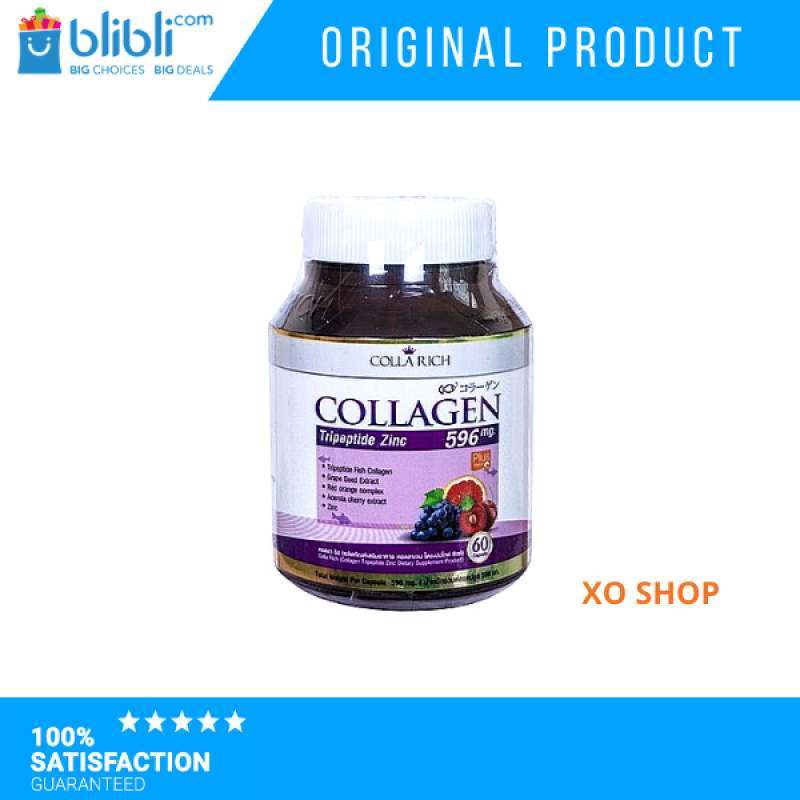 Promo COLLA RICH Collagen Suplemen Kesehatan Kulit [60 Capsul/ Original ...