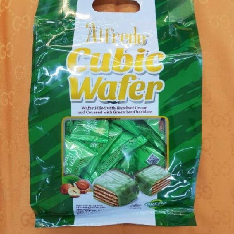 Jual Alfredo Cubic Wafer Green Tea 250gr (hijau) Di Seller Toko Asia ...