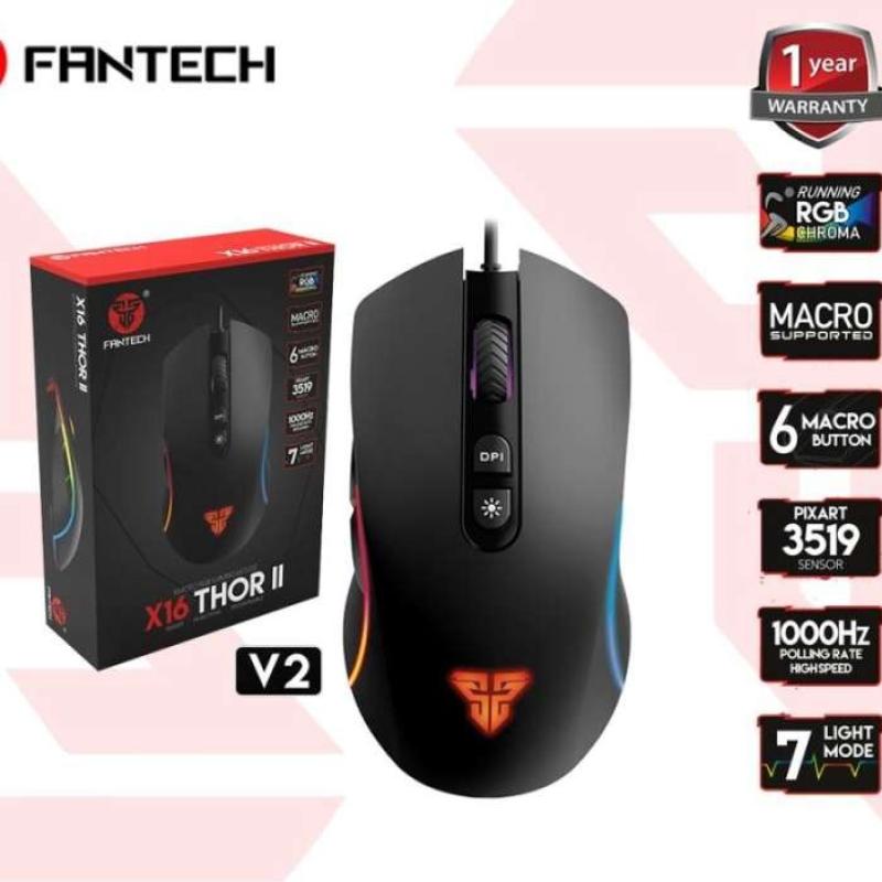 Jual Mouse Fantech X16 Thor Ii Rgb | 6d Macro | Mouse Gaming Di Seller ...