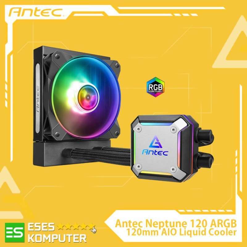 Jual Antec Neptune 120 ARGB | AIO 120mm Liquid CPU Water Cooler di ...