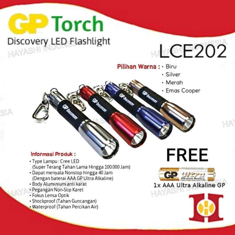 Jual Senter Flashlight GP Torch Discovery LED Cree di Seller Edenn Shop ...