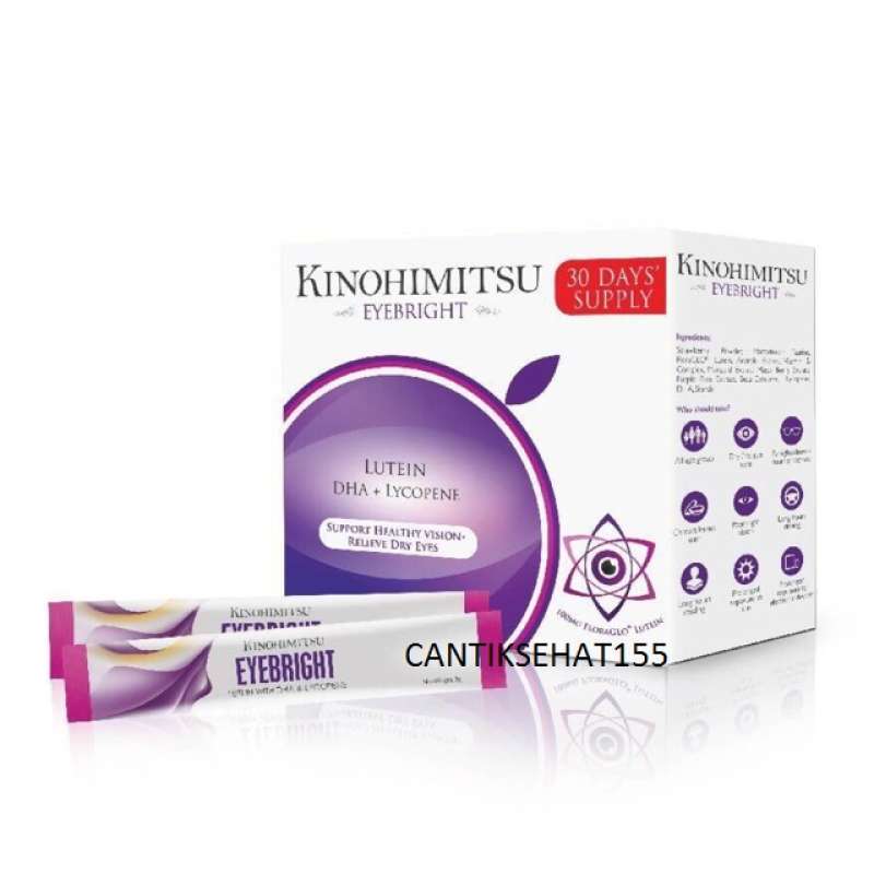 Promo Kinohimitsu Eyebright Lutein Dha + Lycopene ( 30 Sachets ) Diskon ...