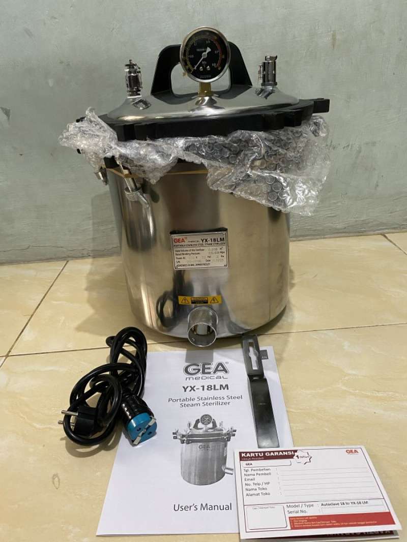 Promo Autoclave GEA Sterilisator 18 Liter Non Timer Diskon 33% di ...