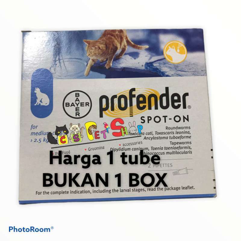 Promo Profender Medium Cats Tetes Cacing Harga Per Tube Diskon 11% di ...