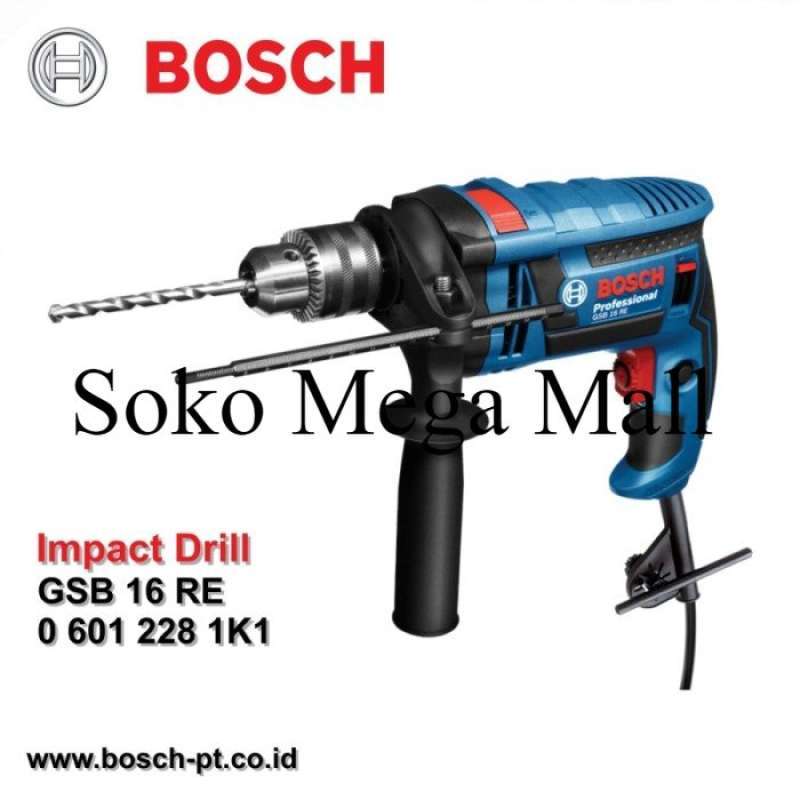 Jual Hemat Bosch Mesin Bor Besi Beton Kayu Gsb16re / Impact Drill 16mm ...