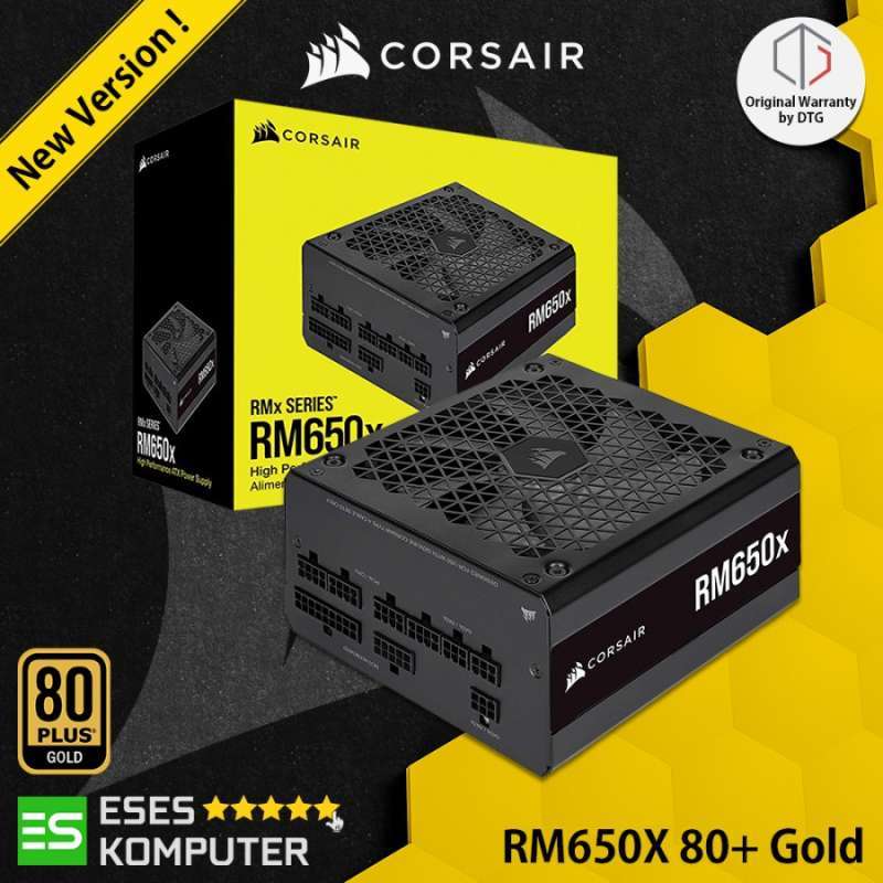 Jual PSU Corsair RMx Series RM650x 650 Watt 80 Plus Gold Fully Modular ...