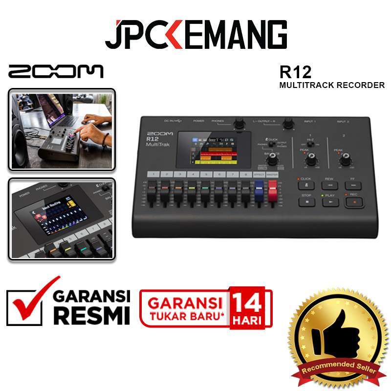 Jual Jpc Kemang Zoom R12 Multi Track Recorder Mixer Interface Multitrak ...