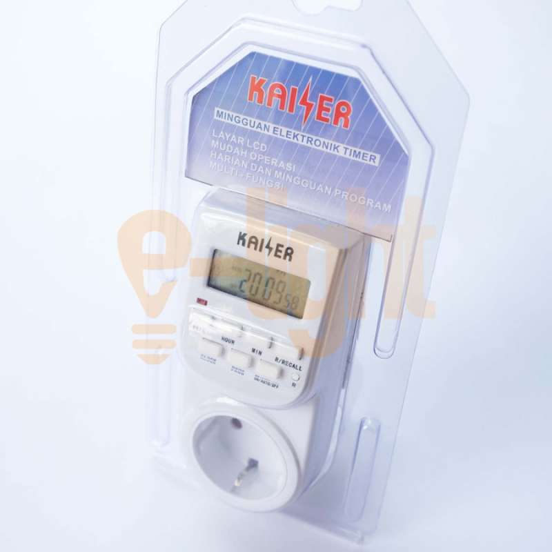 Jual Stop Kontak Timer Digital Merk Kaiser di Seller e-light - Duri ...