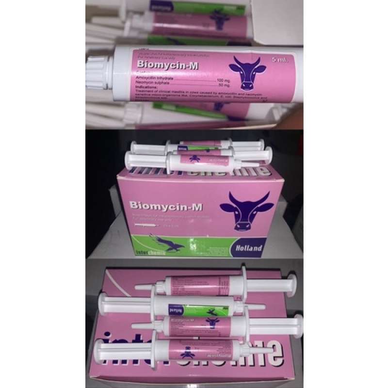Jual [Obat Hewan] BIOMYCIN-M •1 Dus isi 24 Syringe• untuk Pengobatan ...