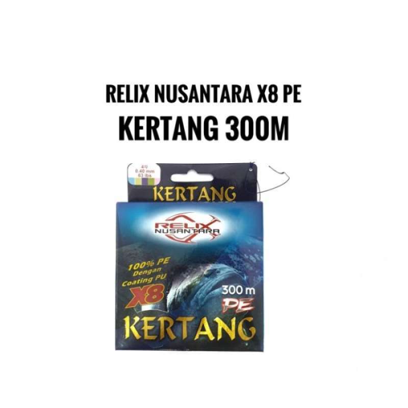 Jual SENAR PE KERTANG X8 300M MULTICOLOUR PE RELIX NUSANTARA - PE 1.2 ...