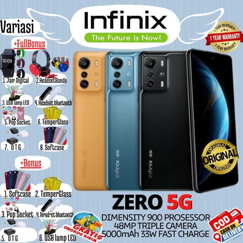 Jual Infinix Zero 5g Dimensity 900 Ram 8/128gb 33w Fast Charging Baru ...