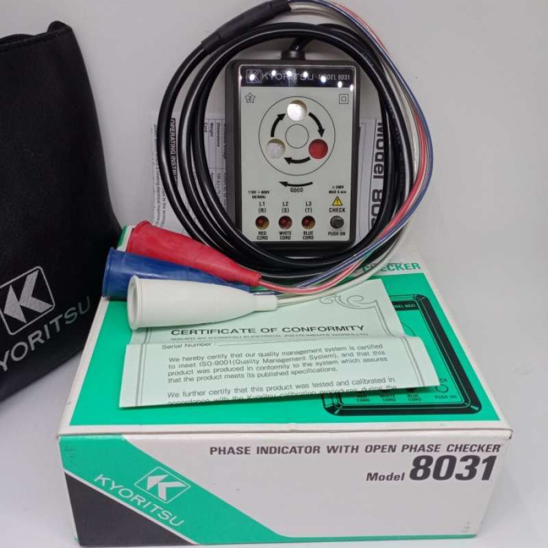 Promo PHASE INDICATOR WITH OPEN PHASE CHECKER MODEL 8031 KYORITSU ...