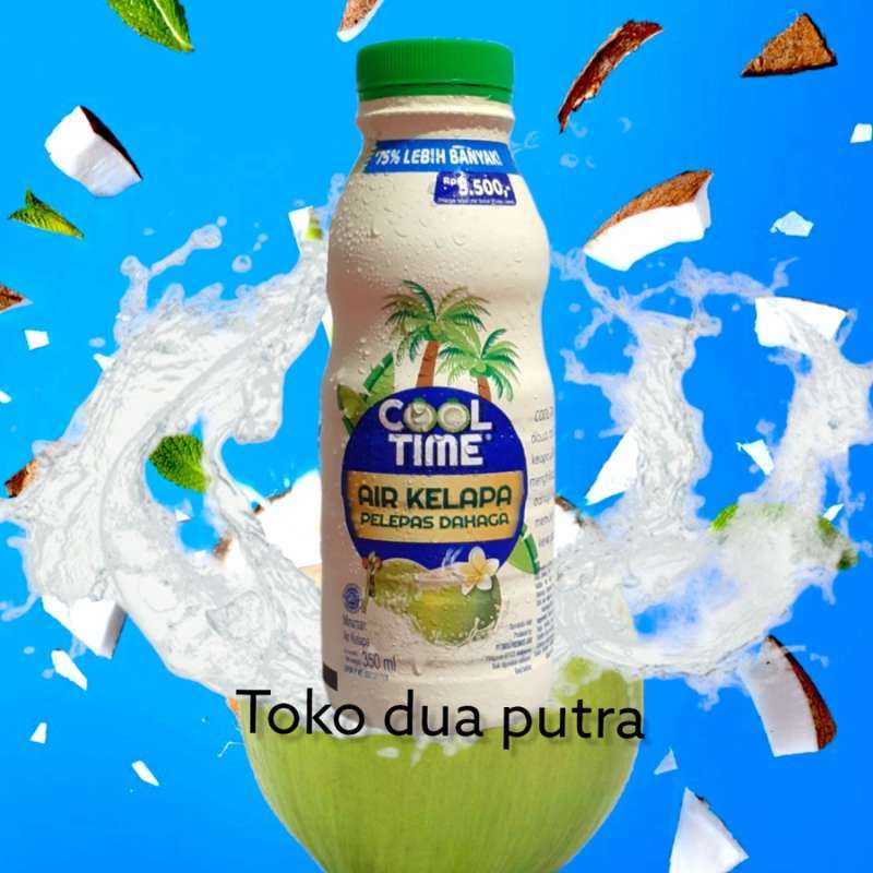 Jual Cool time air kelapa 350 Ml X 12 botol ( 1 karton) di Seller ...