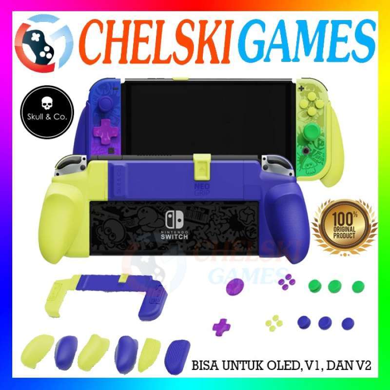 Promo Skull & Co NeoGrip Case Nintendo Switch Oled V1 V2 Splatoon 3 Neo Grip Diskon 23% di ...