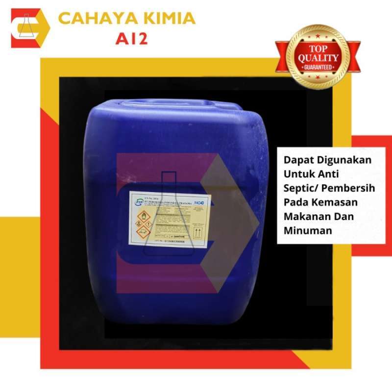 Jual H2o2 Pip Food Grade 35% Hydrogen Peroxide 1 Jerigen 30 Kg Instant ...