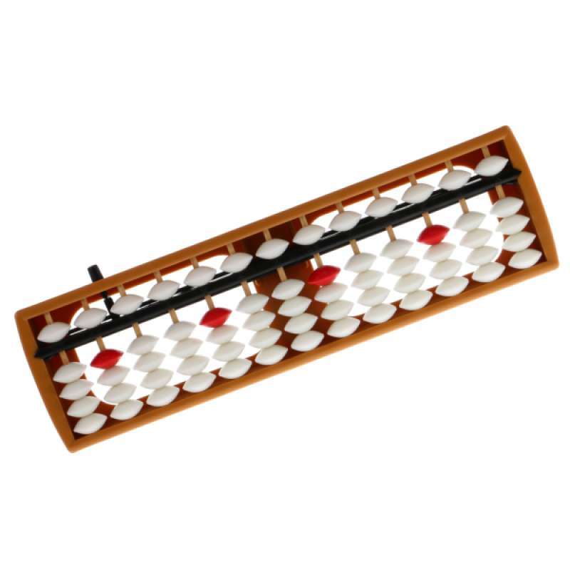 Promo 13 Rods Plastic White Beads Abacus Count Number Preschool Math ...