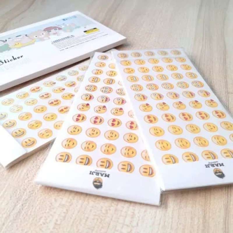 Jual Stiker Emoji Emoticon Sticker 1 set 3 lembar Limited di Seller ...