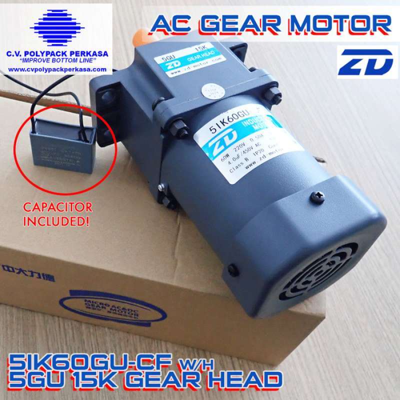 Jual Auto L-sealer Sparepart, Ac Gear Motor Zd Motor 5ik60gu-cf + Gear ...