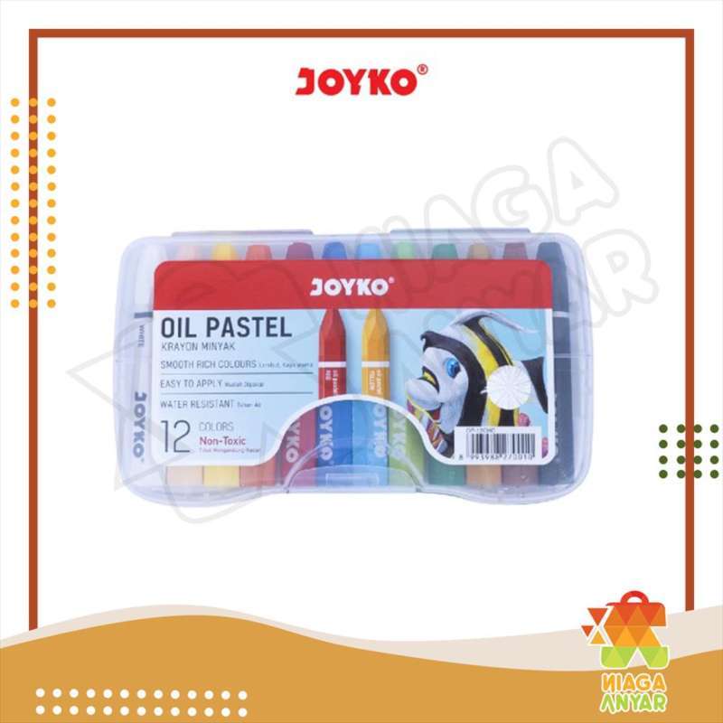 Promo NA JOYKO Crayon Krayon Minyak Oil Pastel 12 warna / Krayon Joyko ...