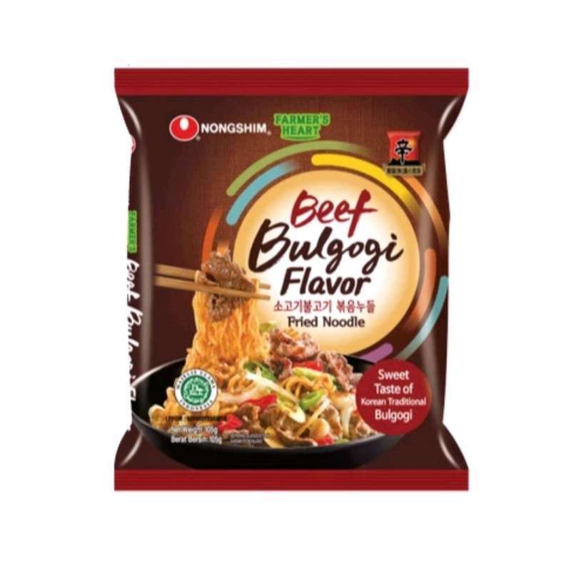 Jual Nongshim Beef Bulgogi Mie Goreng Instant Korea Fried Ramyun 105gr ...