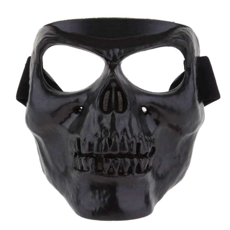 Jual Motorcycle Helmet Skull Monster Bones Demon Visor Full Face Mask ...